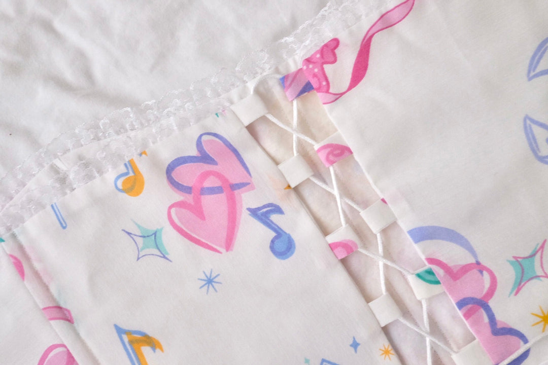 custom strapless corset top – rope drop design